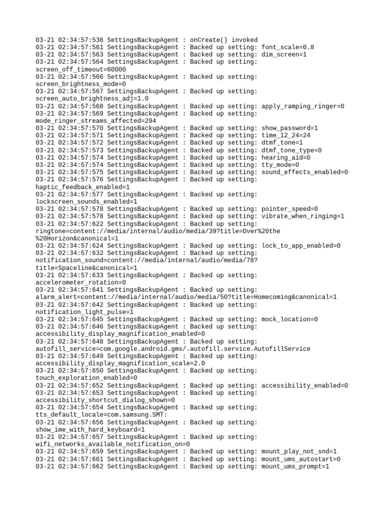 Settings Provider | PDF