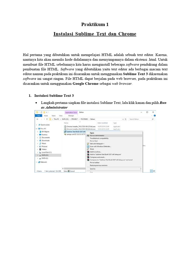 Modul - Praktikum 1 - HTML | PDF