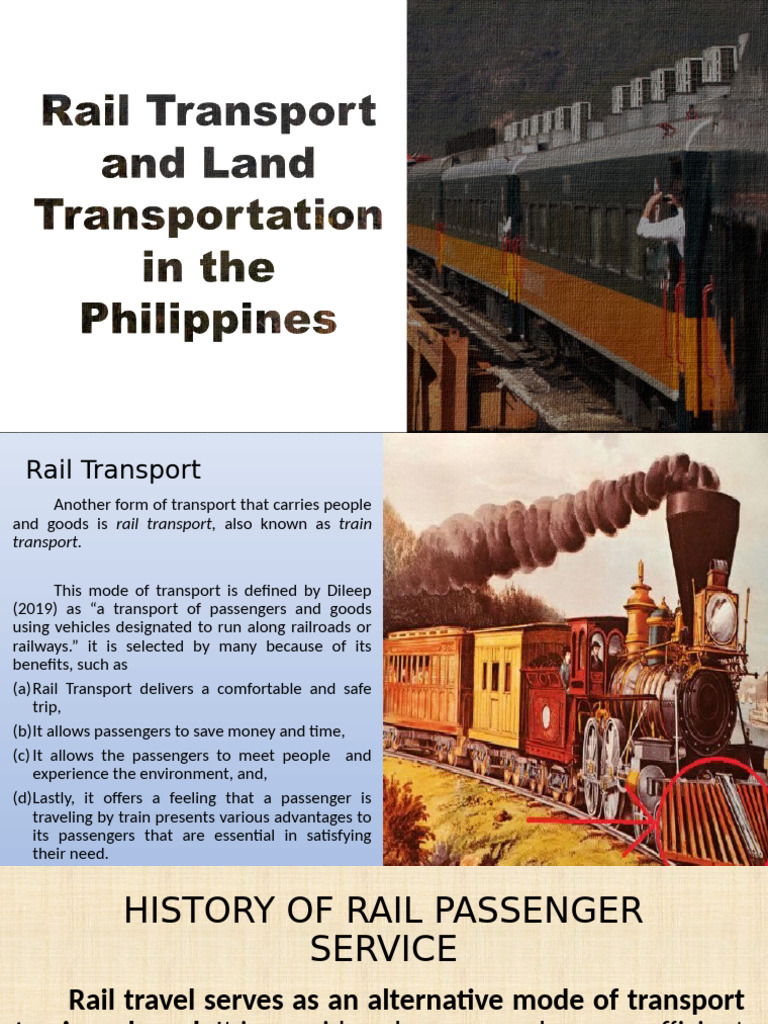 Chapter 4 Part 2 Rail Transport and Land Transpo in The Philippines | PDF | Train | Rail Transport