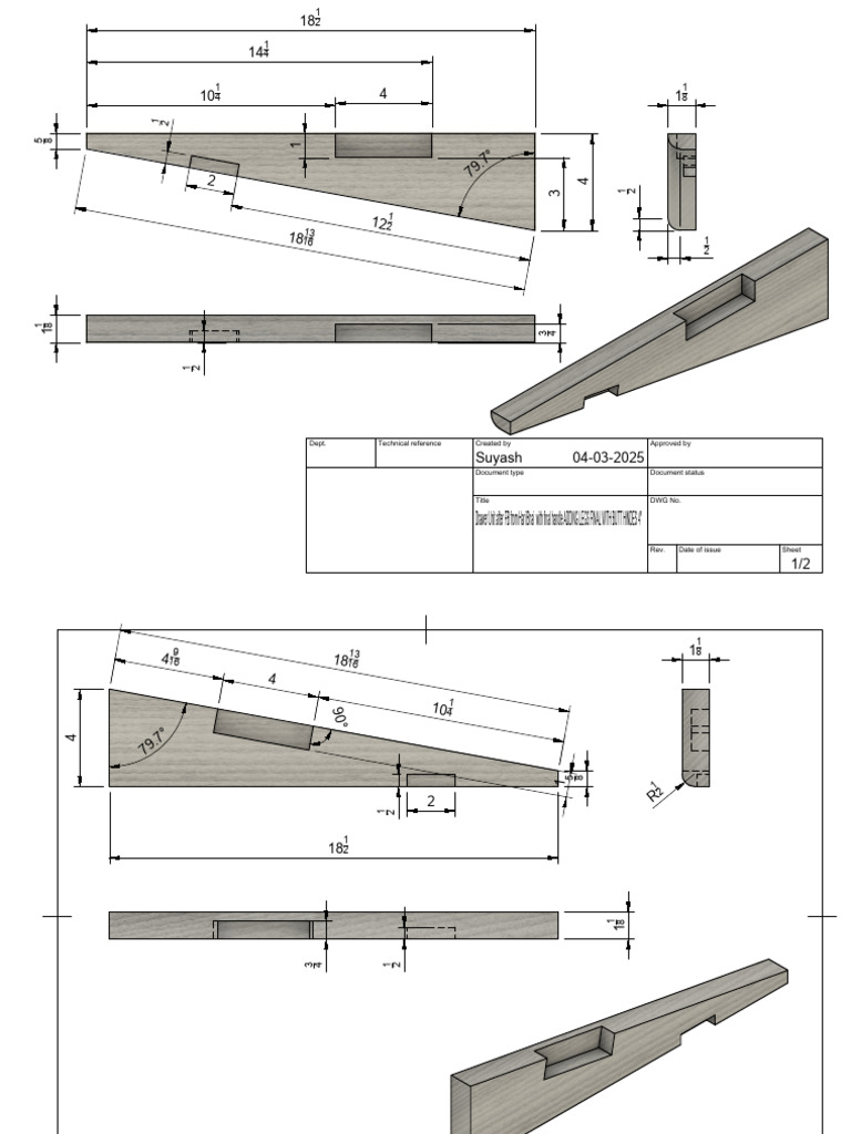 Drawer Unit Legs ADDING LEGS FINAL WITH BUTT HINDES 4 - Drawing v1 | PDF