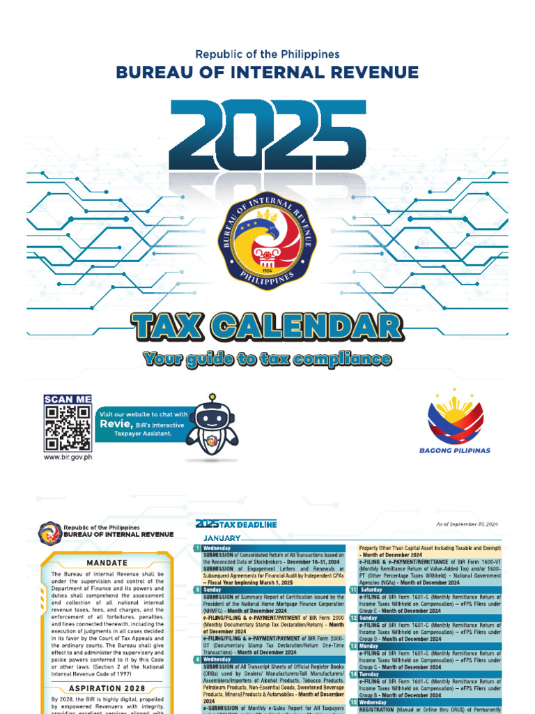 2025 Tax Calendar and Deadlines | PDF | Income Tax | Taxes