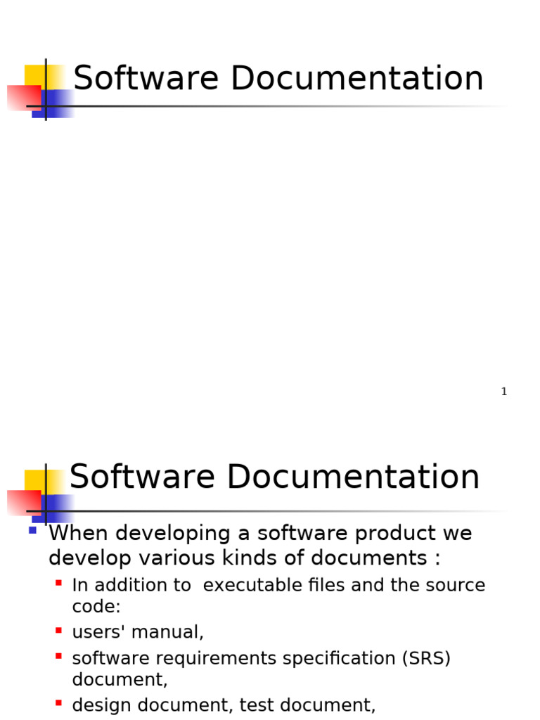 Software Documentation | PDF | Software | Documentation