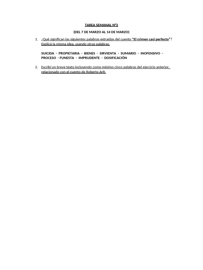 Tarea Semanal n | PDF