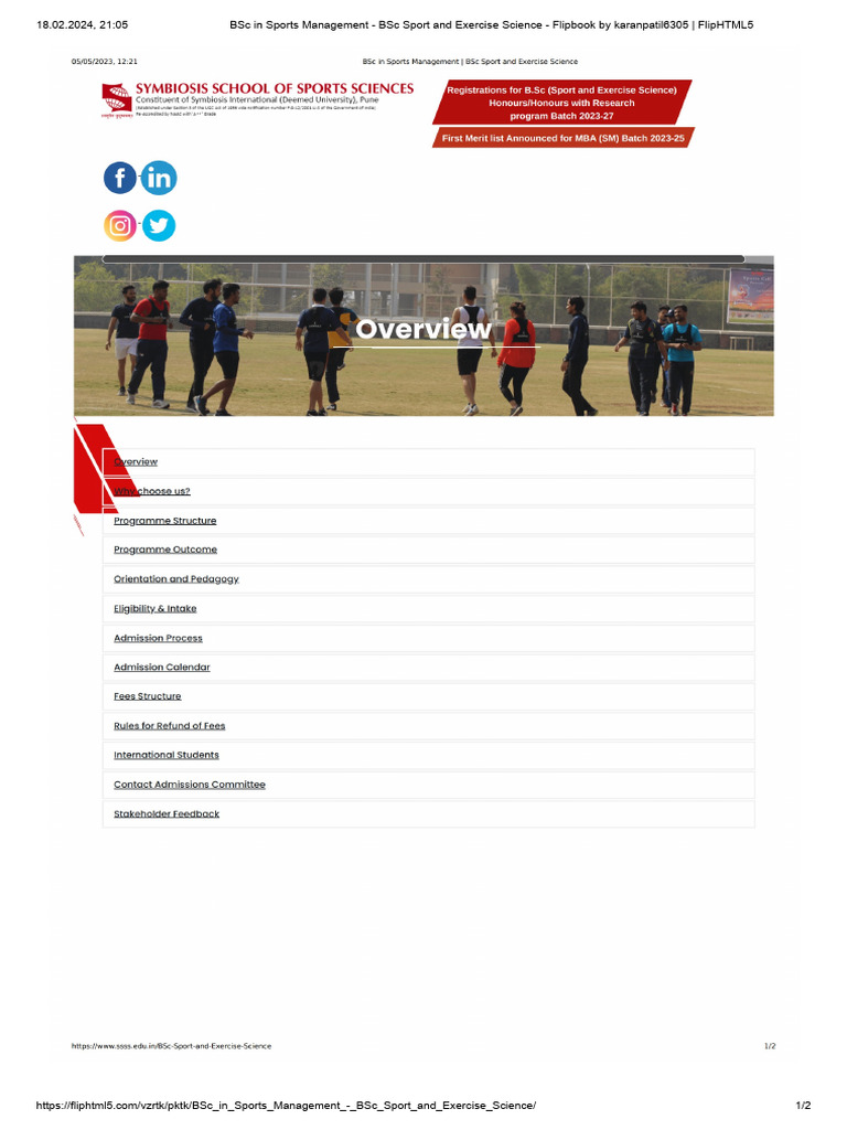 BSC in Sports Management - BSC Sport and Exercise Science - Flipbook by ...
