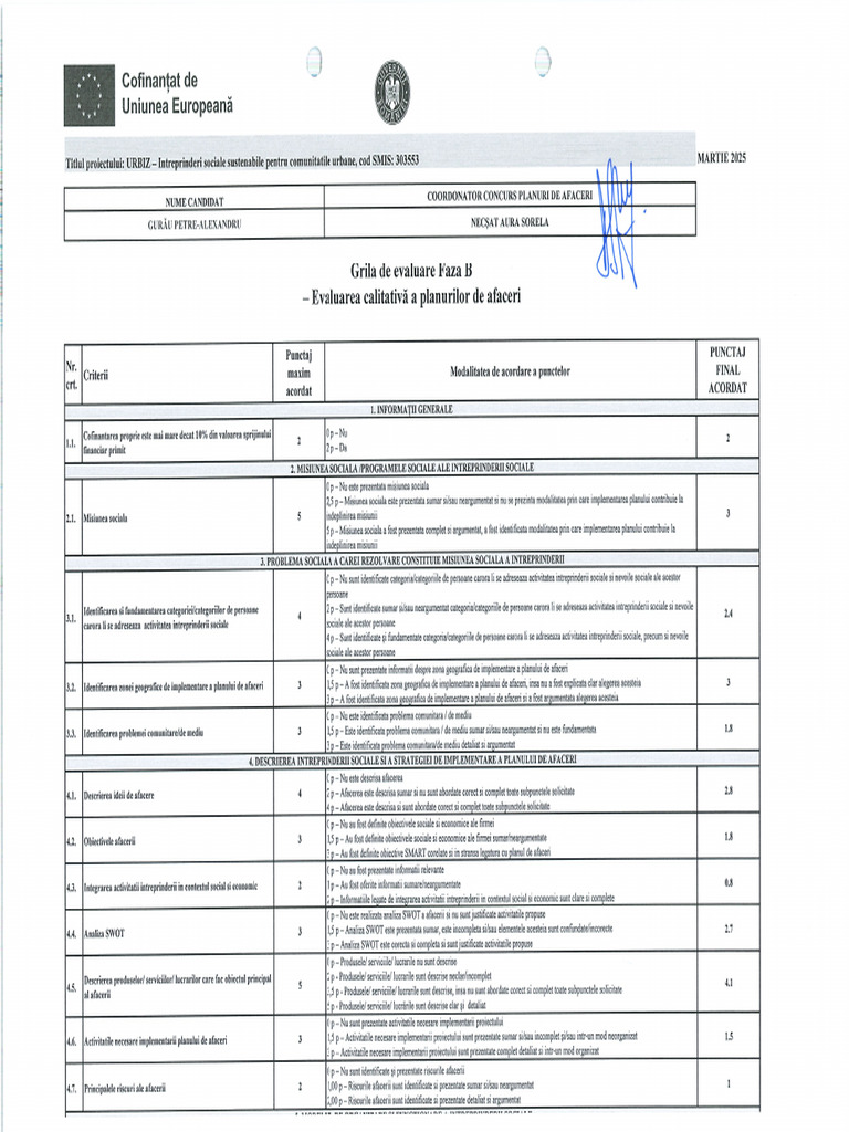 49 - Rezultate Concurs - Gurău Petre Alexandru | PDF