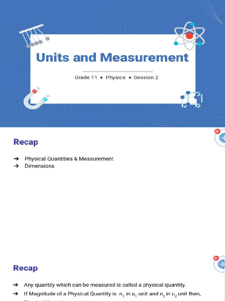 Unit and Measurement Part 2 | PDF