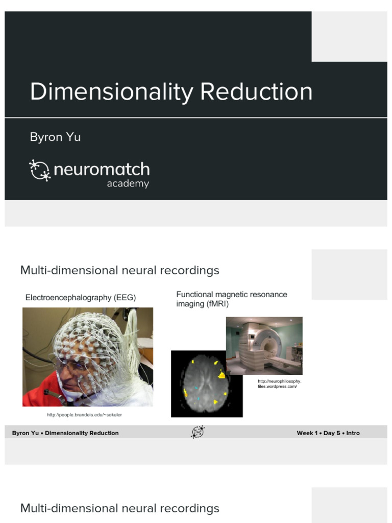 Dimensionality Reduction in Neural Data | PDF | Cognition ...