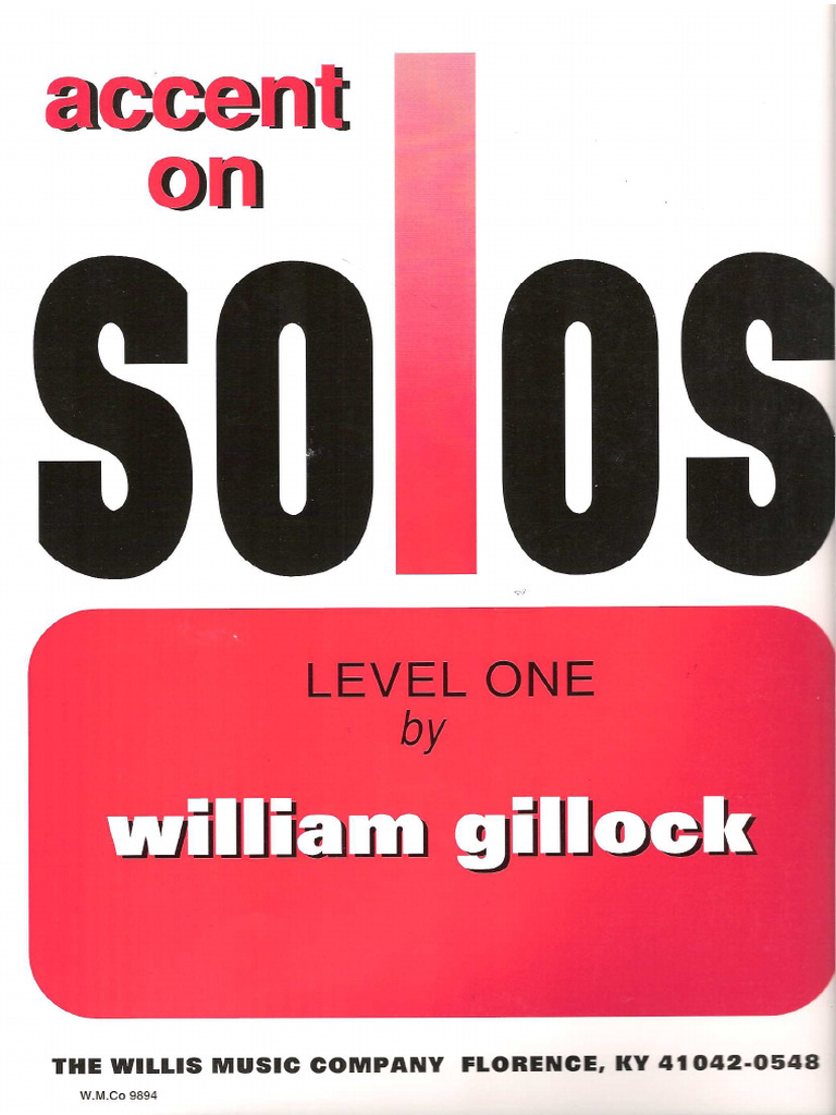 Gillock - Accent On Solos 1, 2 e 3 | PDF