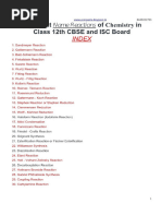 Key Name Reactions for Class 12 Chemistry | PDF | Aldehyde | Amine