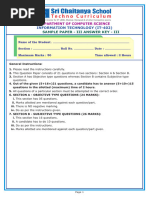 Class X - Sample Question Papers - Information Technology - Cbse Code 402 | PDF