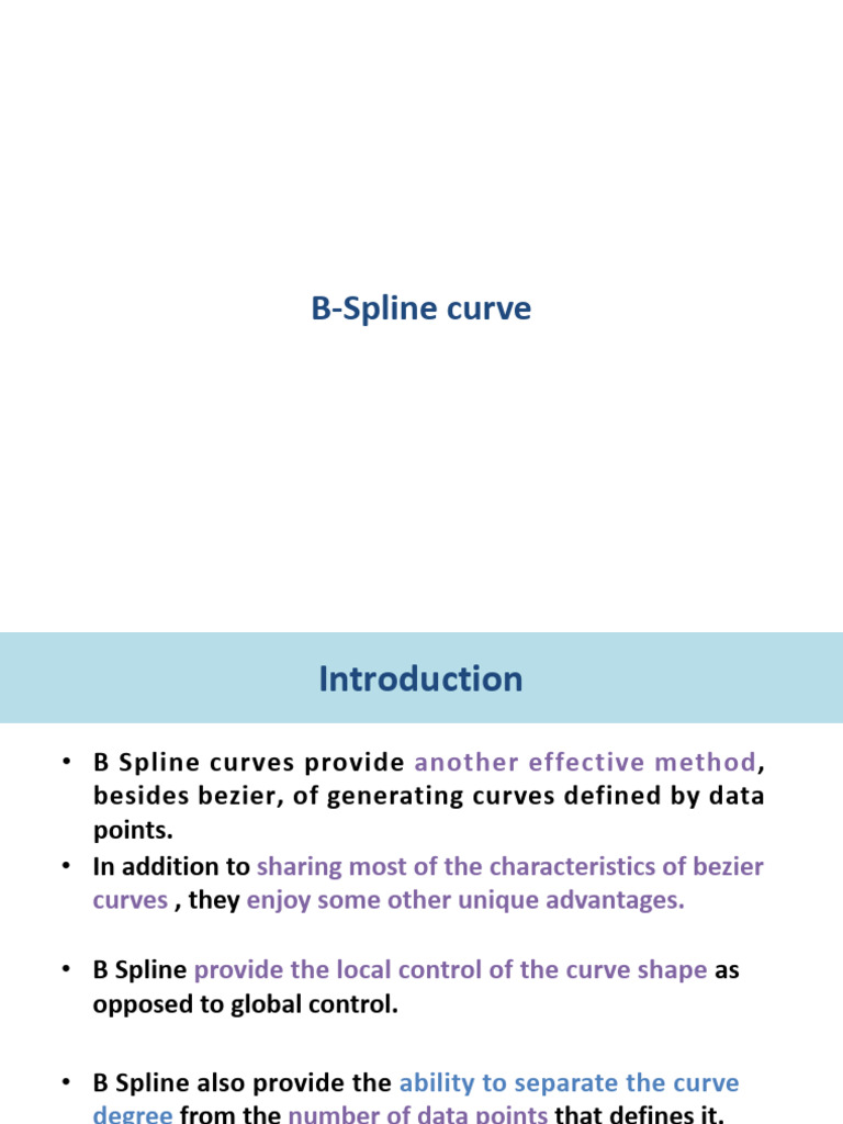 Understanding B-Spline Curves | PDF | Spline (Mathematics) | Mathematical Analysis