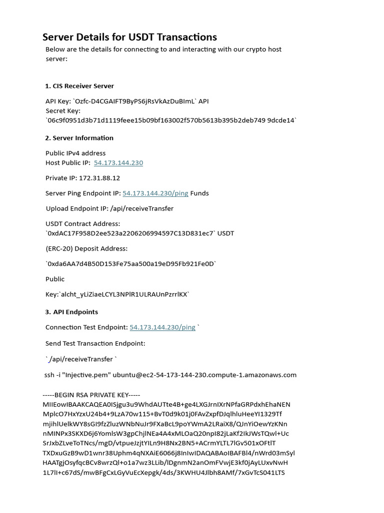 Receiver Server Details - CIS-2 | PDF | Communications Protocols ...