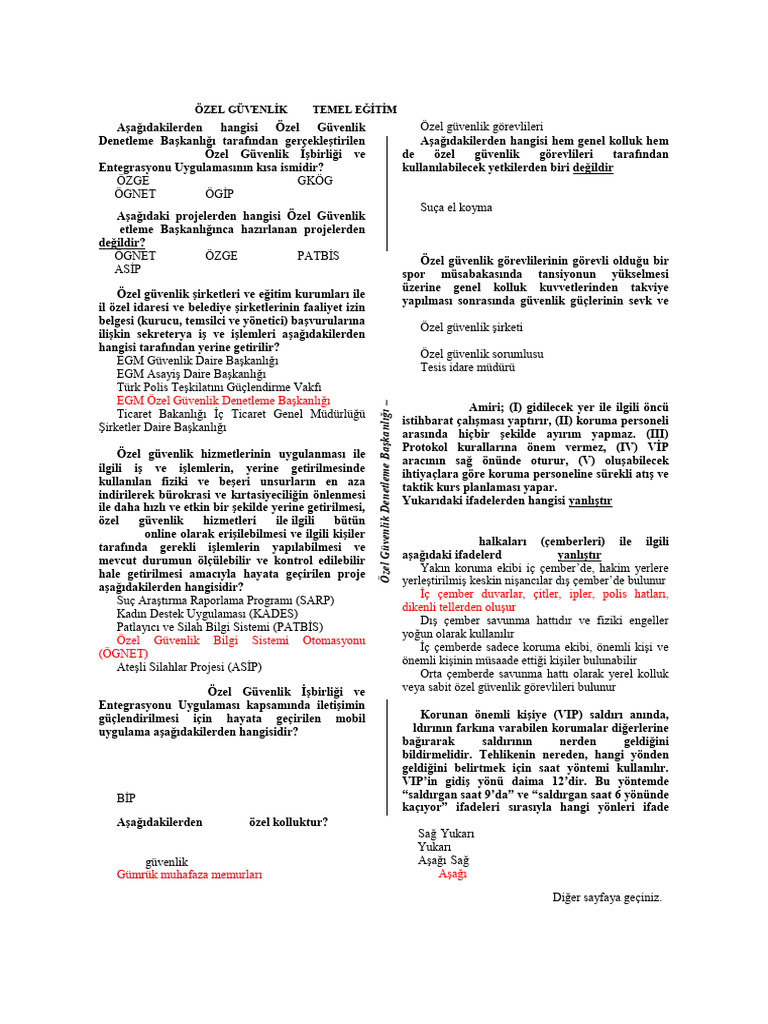 113 Temel B Kitapcigi Sinav Sorulari - Cevapli | PDF