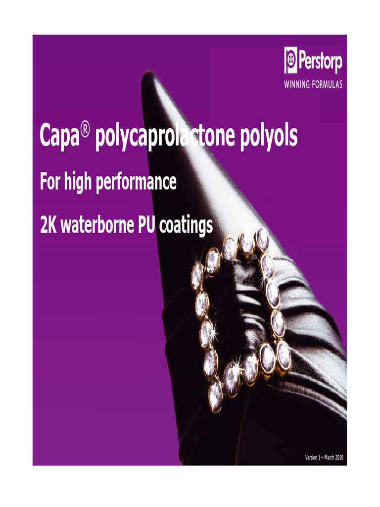 Perstorp CAPA in 2K-PU Waterbased Formulations | PDF | Emulsion ...
