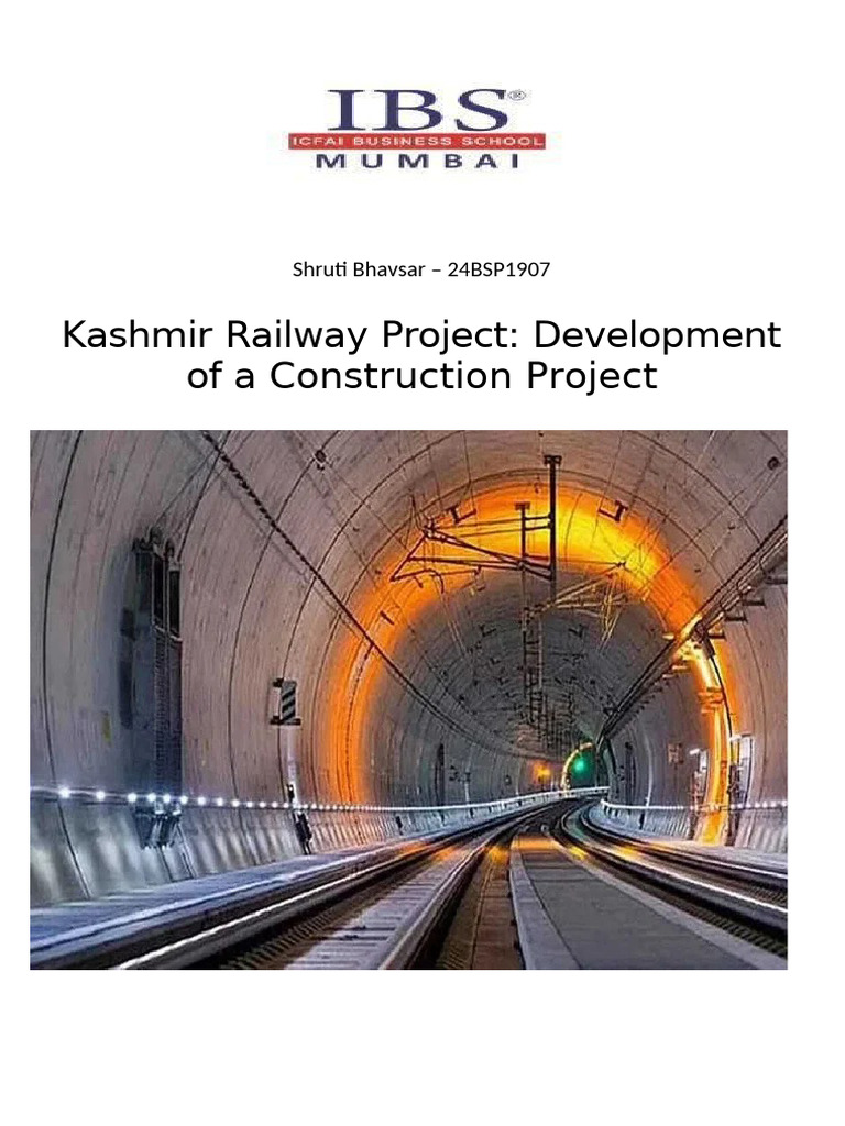 The Kashmir Railway Project A Case Study Om | PDF | Geotechnical ...