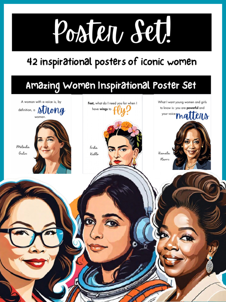Inspirational Posters of Iconic Women | PDF