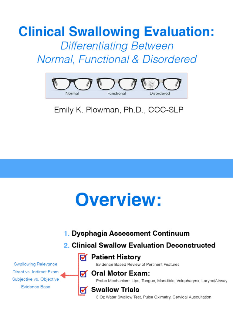 Differentiating Between Normal, Functional & Disordered: Clinical ...