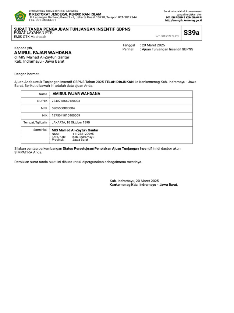 Pusat Layanan PTK Simpatika | PDF