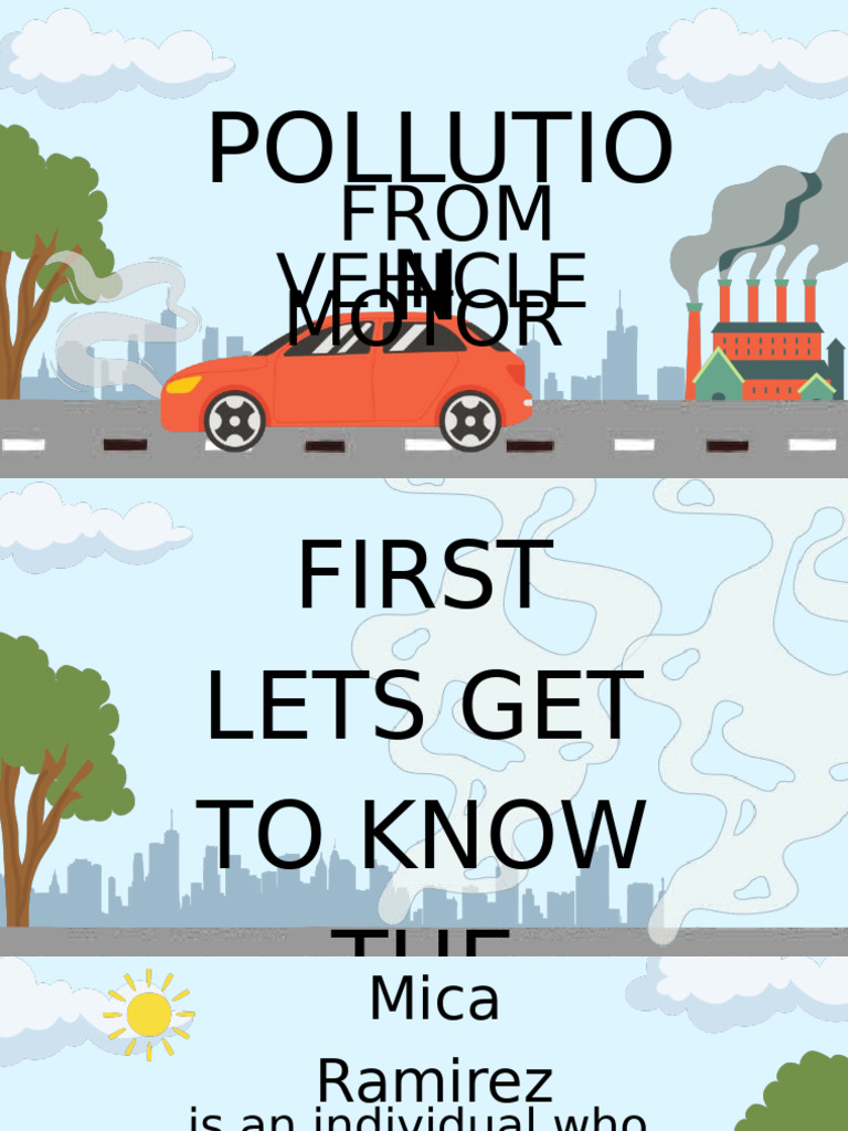 Pollution From Motor Vehicles | PDF | Gasoline | Emission Standard