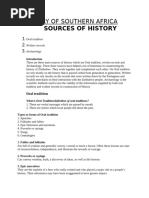 Sources for Zimbabwe's Pre-Colonial History | PDF
