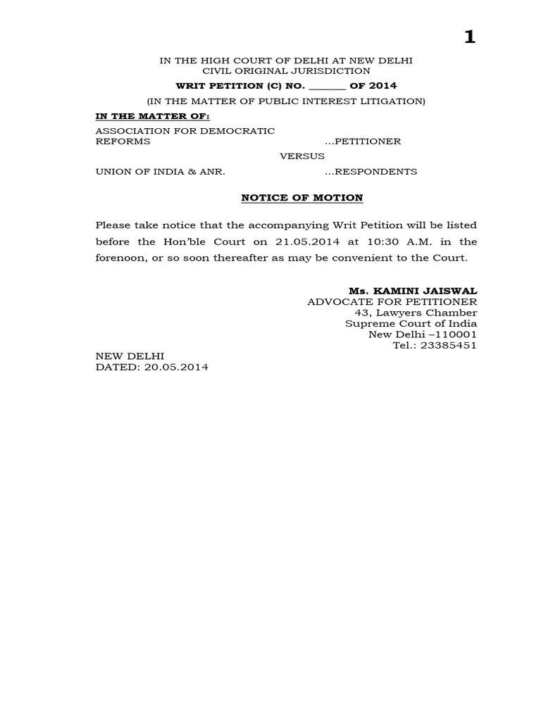 ADR Writ Election Expenditure | PDF | Governance | Government