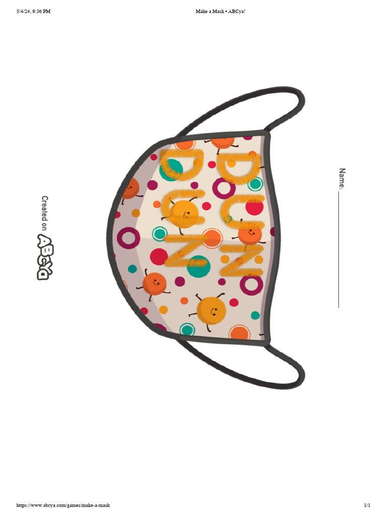 Make a Mask • ABCya! | PDF
