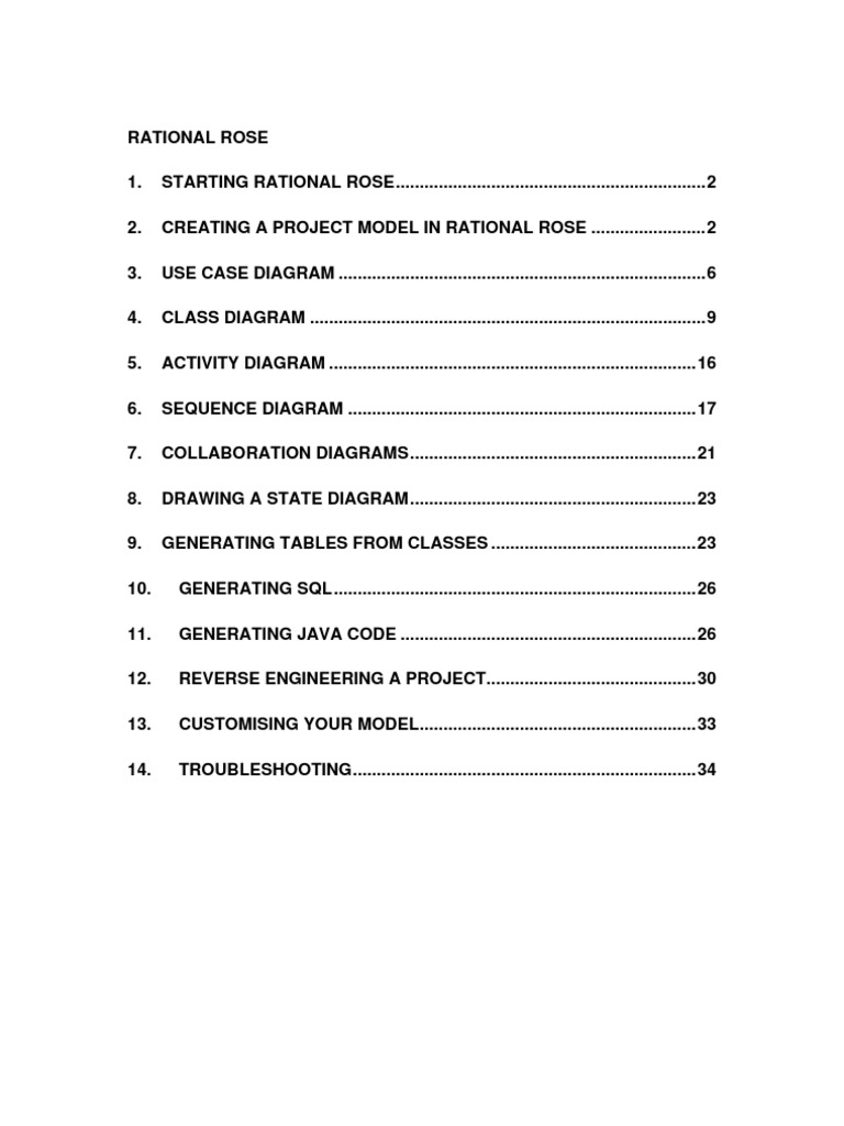 UML Modeling with Rational Rose | PDF | Use Case | Database Schema