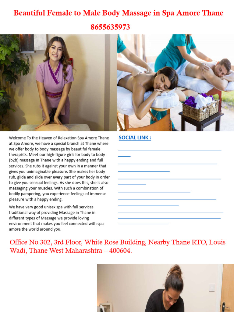 Female to Male Massage at Spa Amore | PDF | Massage | Manual Therapy