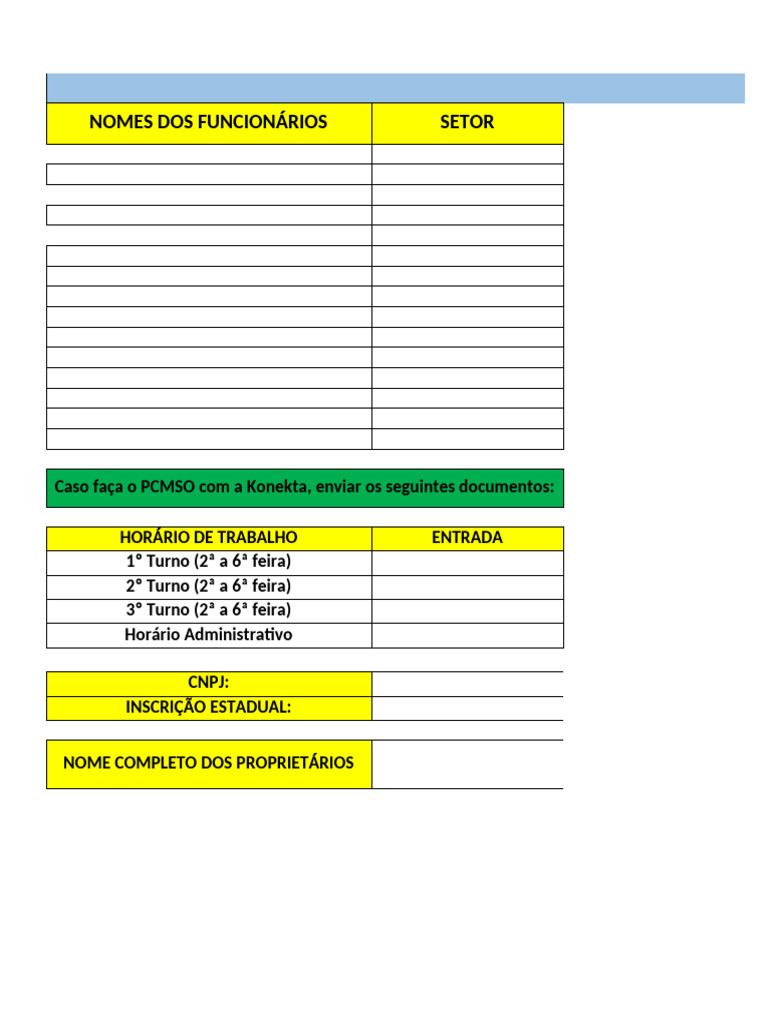Documentação para PCMSO Konekta | PDF