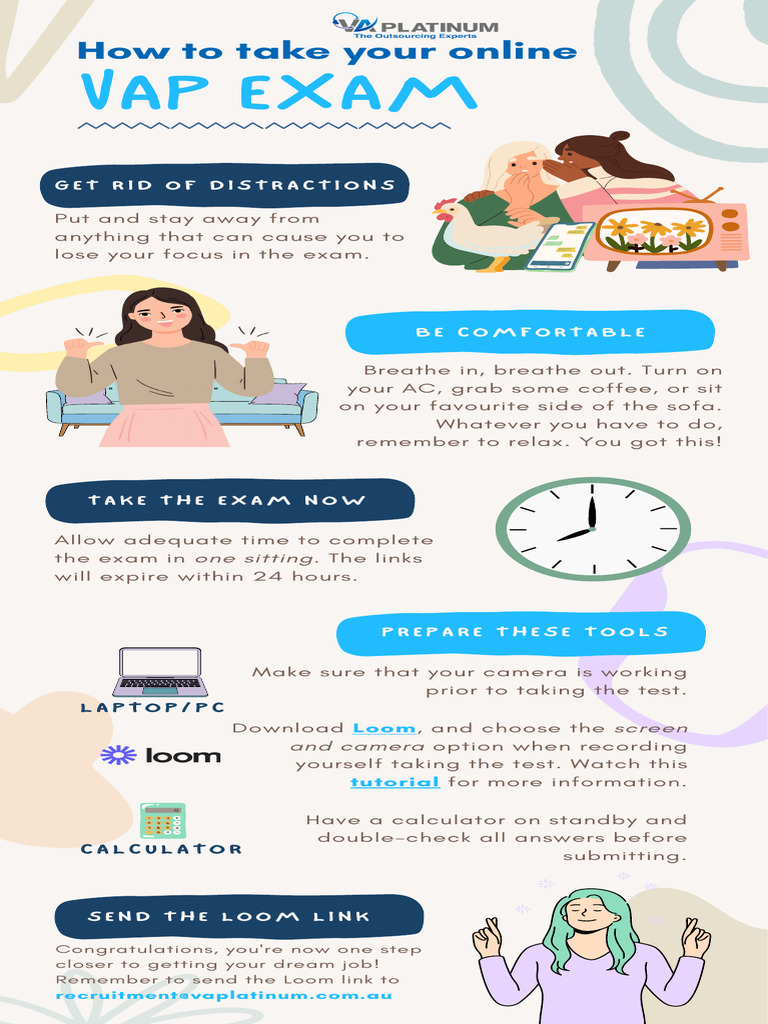 VAP Exam Instructions | PDF