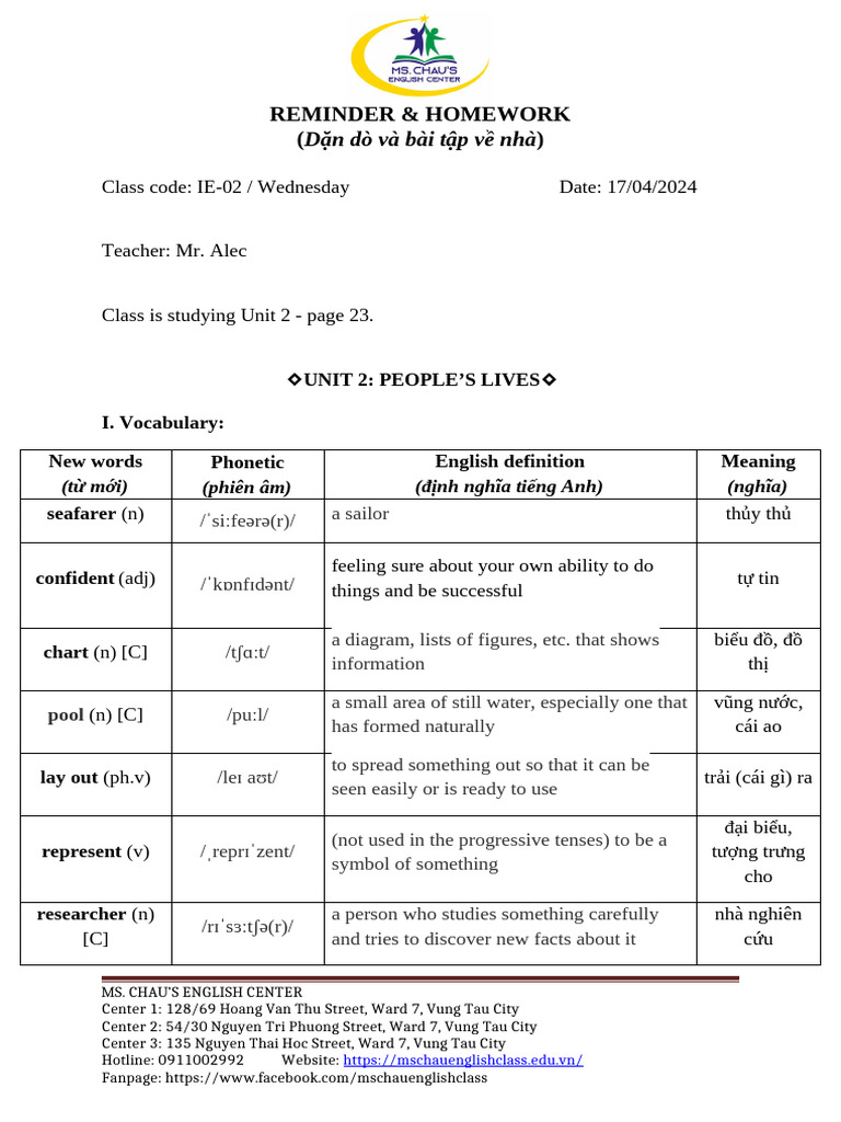 23.04.2024.IE-02.Unit 2.lesson 5 | PDF