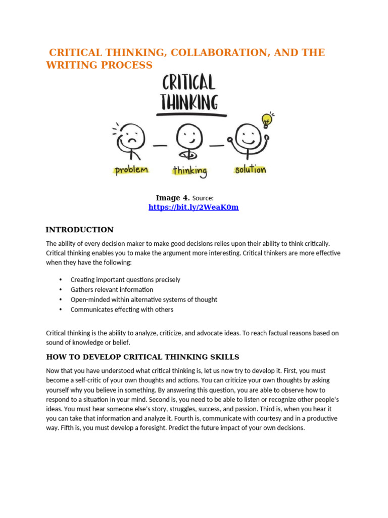 Developing Critical Thinking Skills | PDF