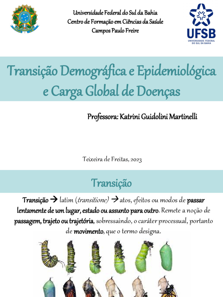 AULA 4 Transio Demogrfica e Epidemiolgica GBD | PDF | Epidemiologia ...