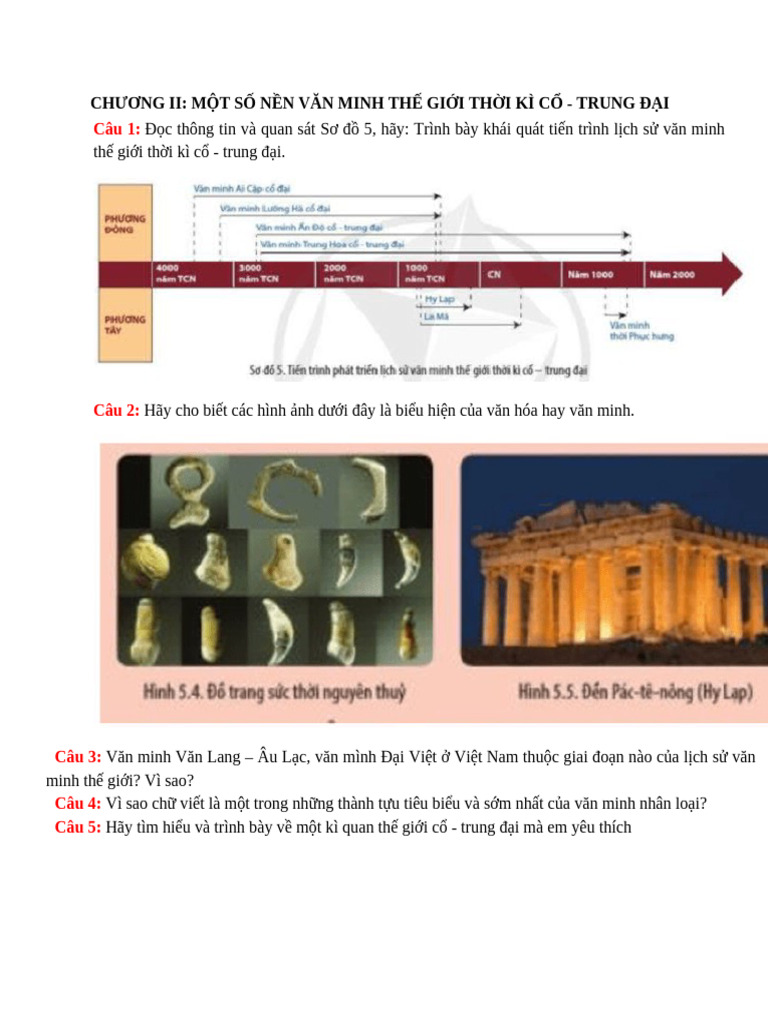 Câu Hỏi Chương Iii - HSG10 - VL | PDF