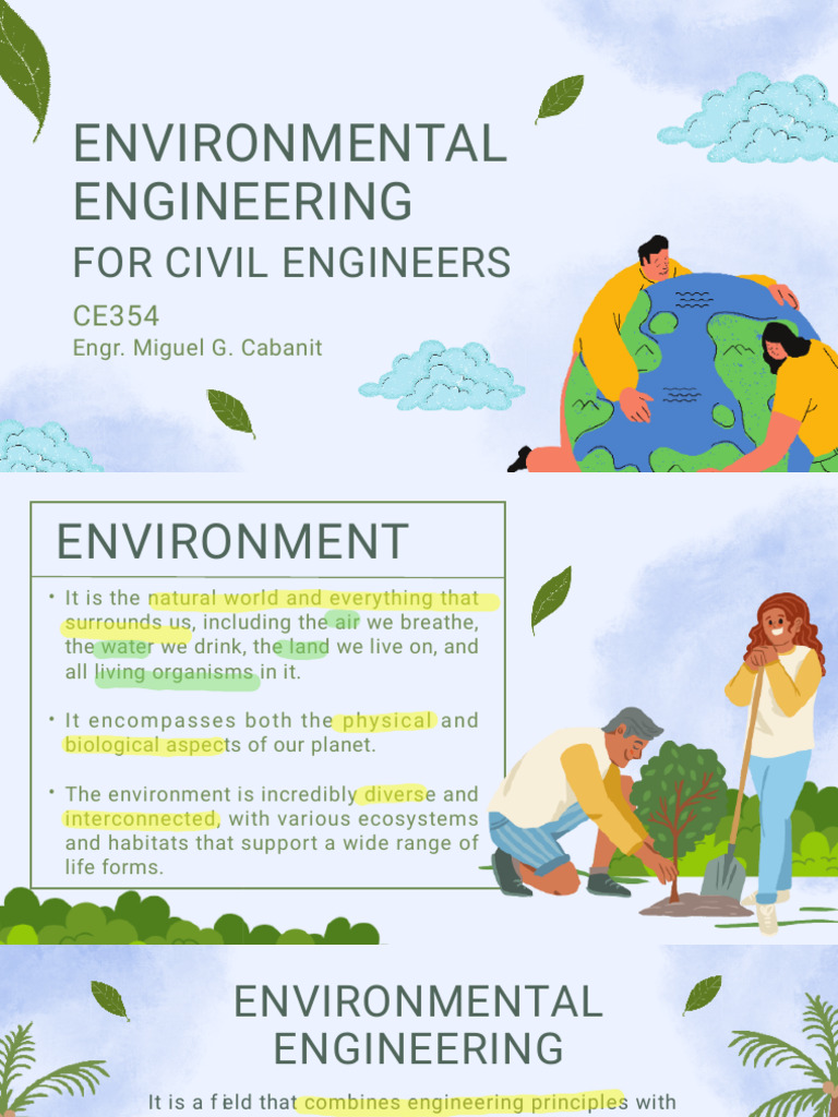 01 Introduction to Environmental Engineering | PDF | Greenhouse Effect ...
