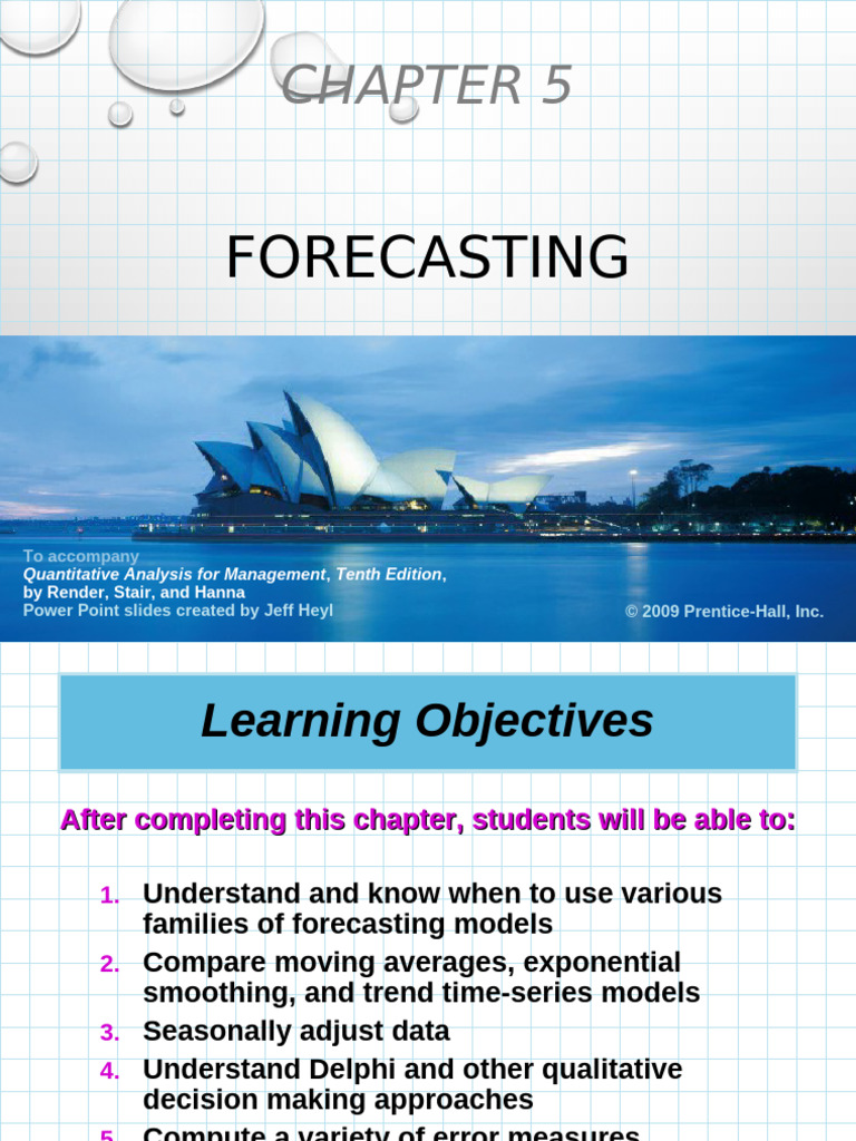 Chapter 6 Forecasting | PDF | Forecasting | Time Series