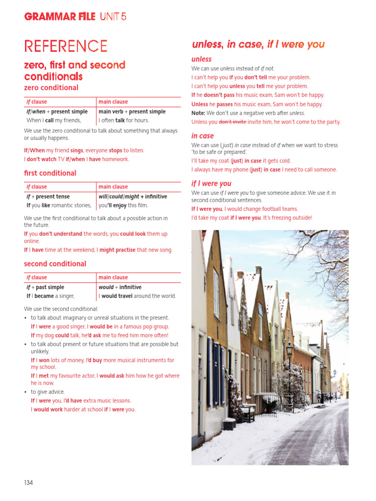 Gold - Exp - 2e - B1 - GrammarFiles - U5 Conditionals | PDF | Linguistics | Grammar