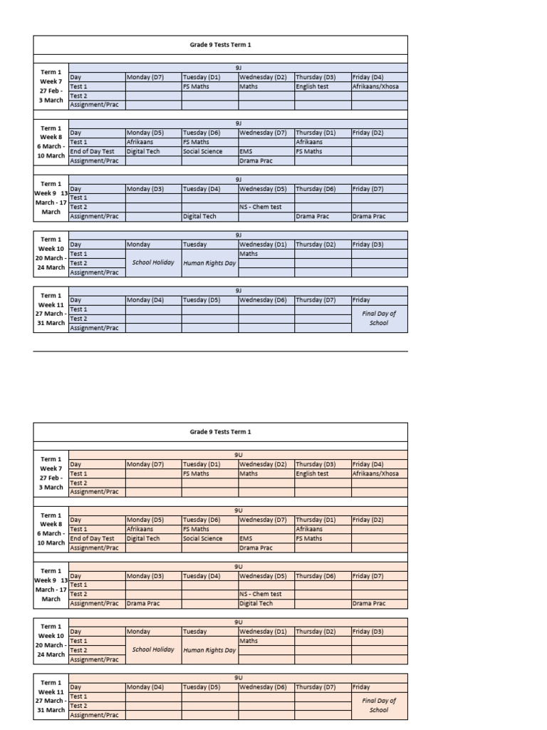 Grade 9 Assessment Term 1 Updated | PDF | Chess Theory | Chess Openings