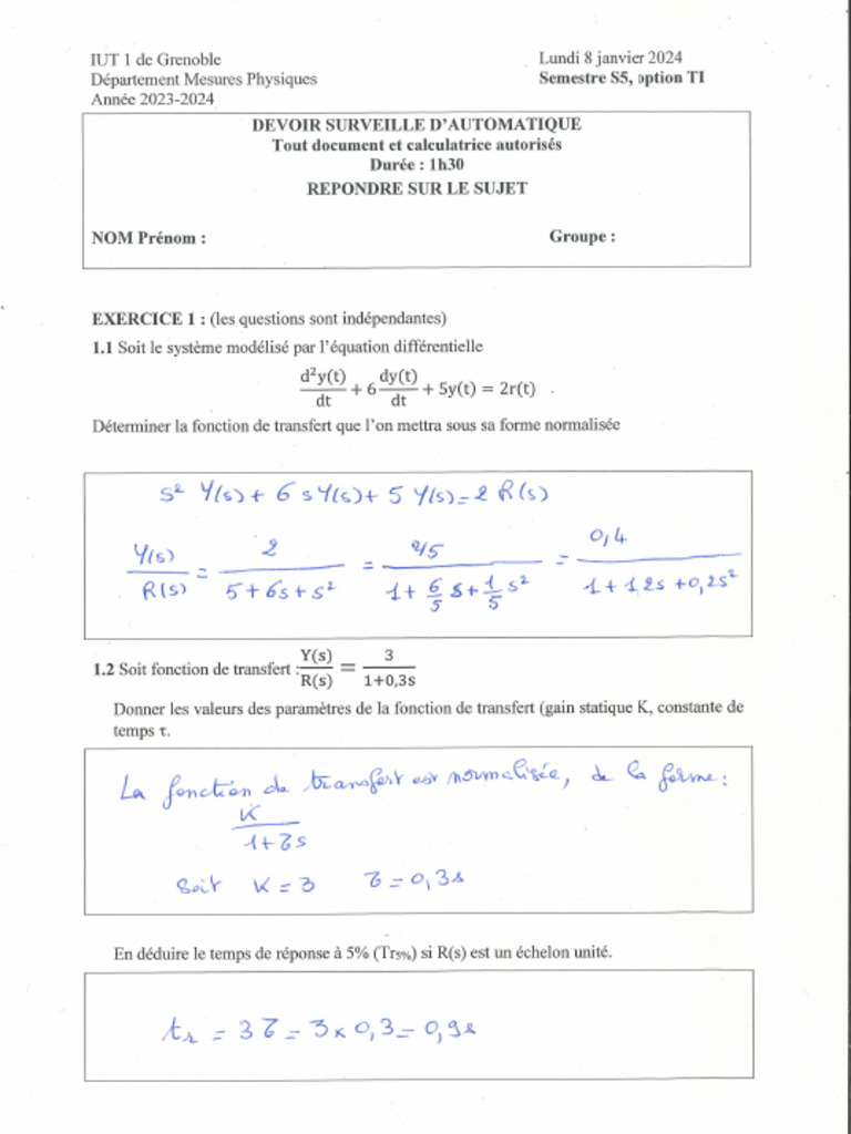 Correction DS 2023 24 | PDF