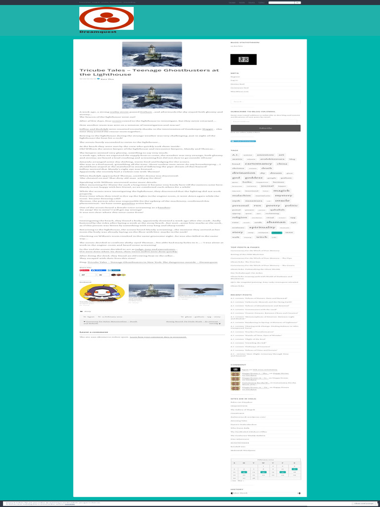 012 Tricube Tales - Teenage Ghostbusters at The Lighthouse - Dreamquest ...