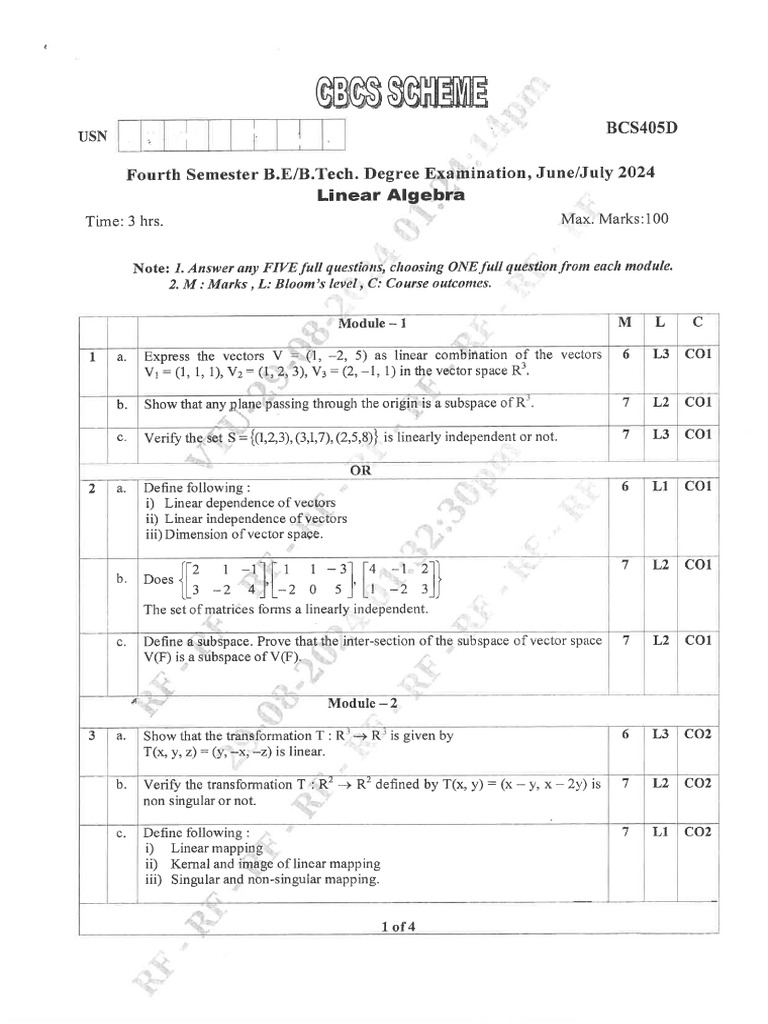 BCS405D UQP Aug24 | PDF