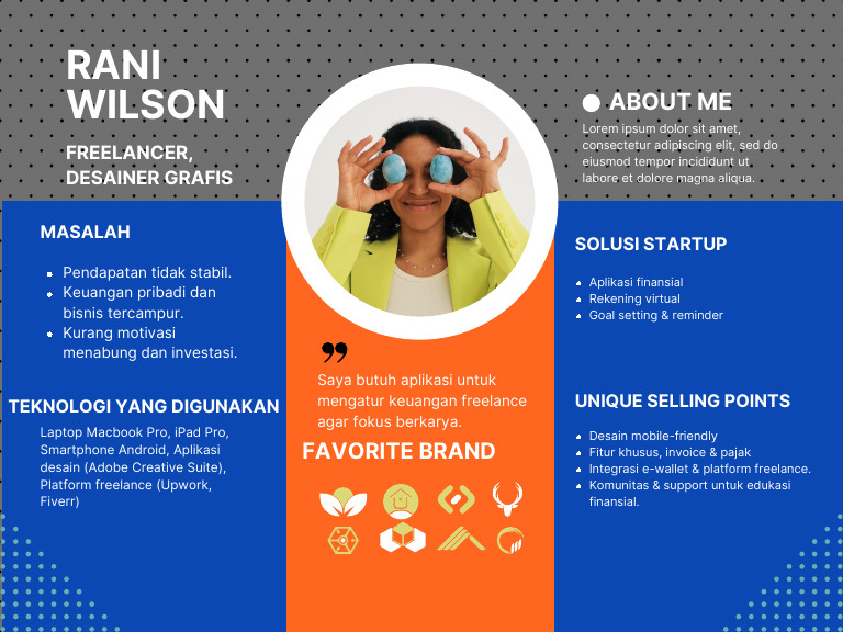 Contoh Template User Persona Untuk Startups | PDF