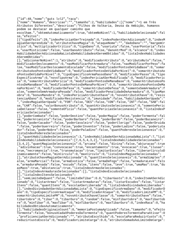 Guts LVL 2 Ficha | PDF