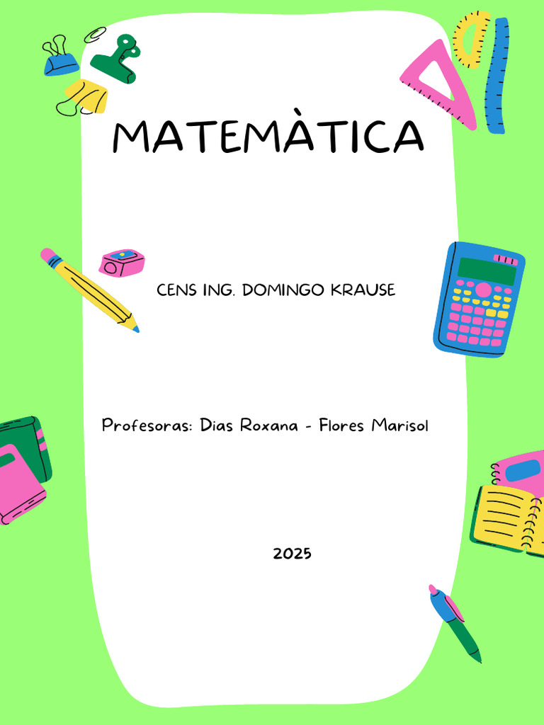 Cuadernillo Segundo 2025 | PDF | Intervalo (Matemáticas) | Función (Matemáticas)