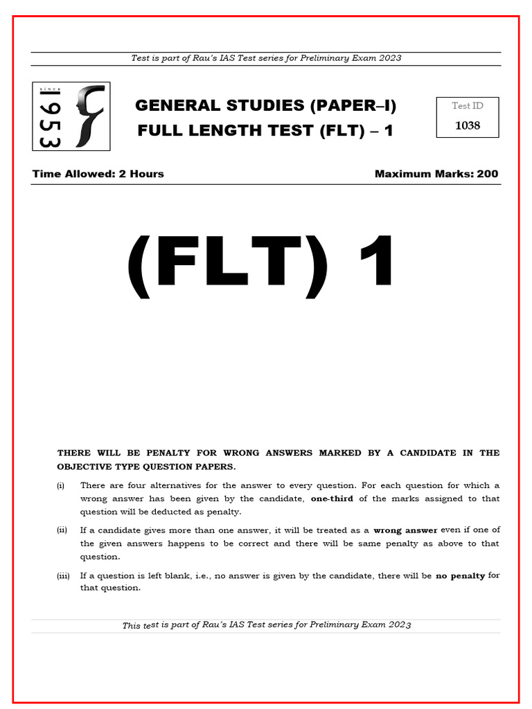 38 FLT 1 | PDF | Government Of India