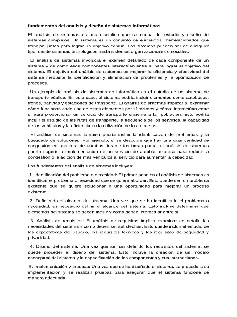 Sistemas Informaticos Pdf Software Diseño