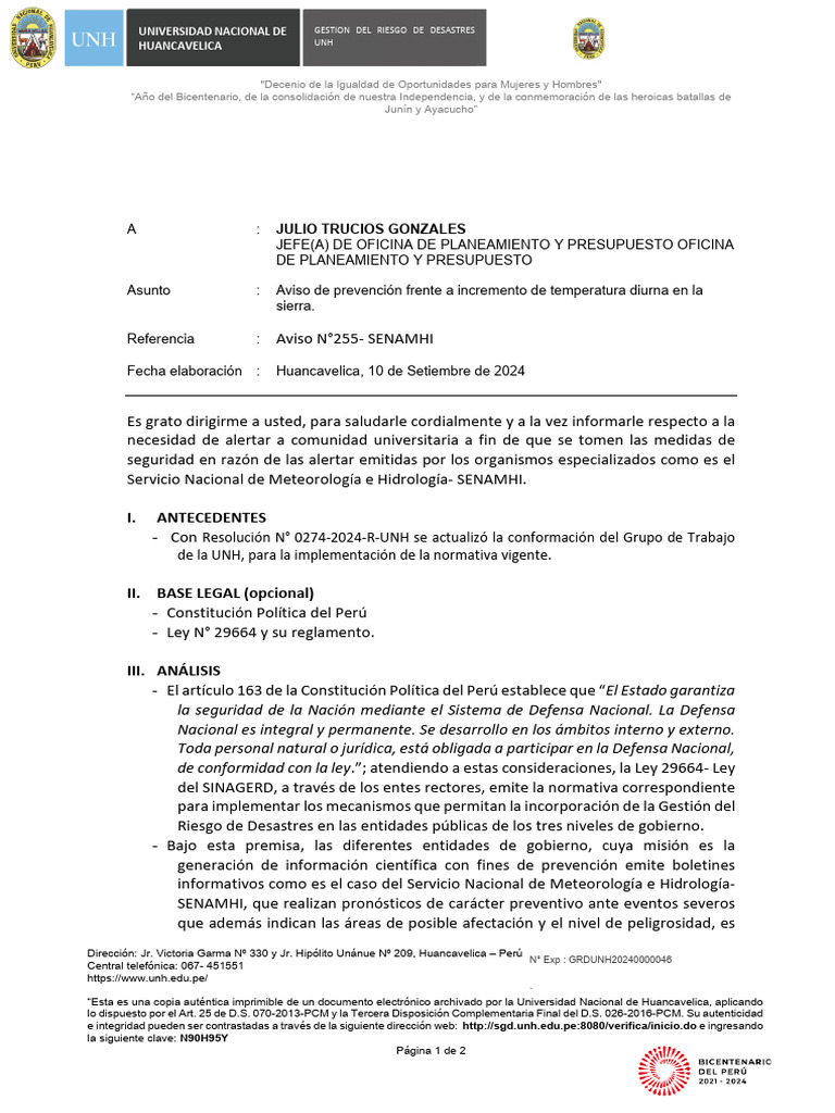 INFORME-000044-2024-GRDUNH. Aviso de Prevención Frente A Incremento de ...