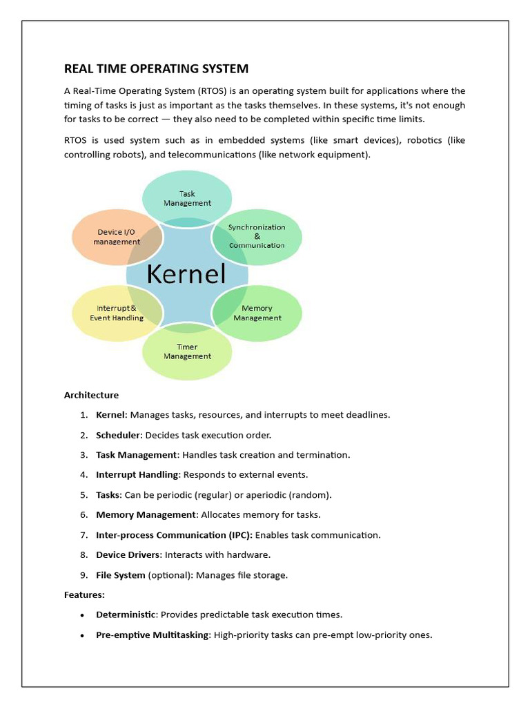 Real Time Operating System | PDF | Scheduling (Computing) | Operating System