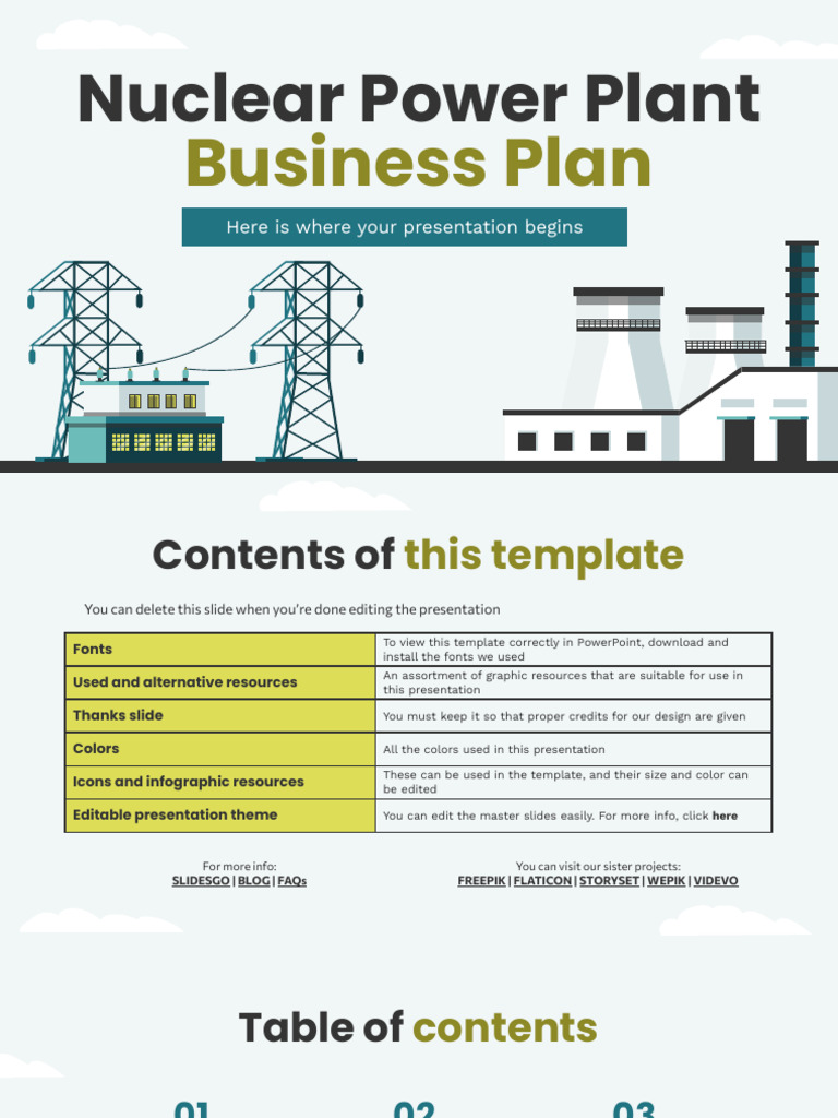 Nuclear Power Plant Business Plan Template | PDF | Marketing | Business ...