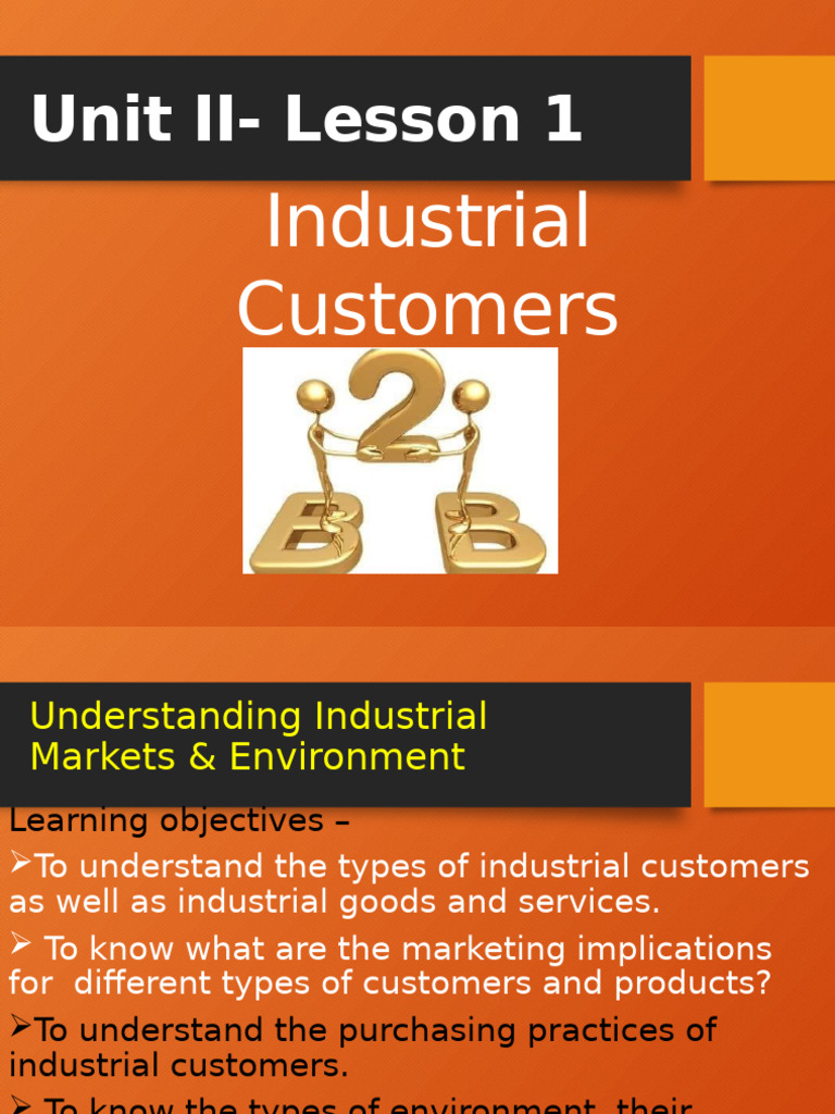 Unit 2 Topic 1 Industrial Products 2 | PDF | Goods | Behavior